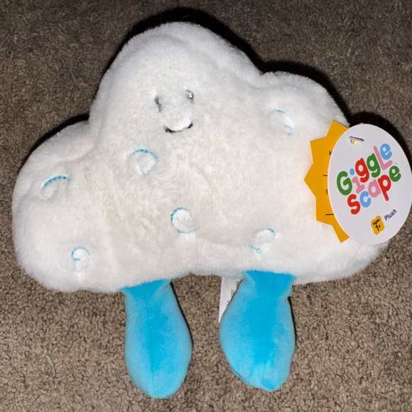 Toys | Gigglescape Cloud Plush With Blue Legs | Poshmark